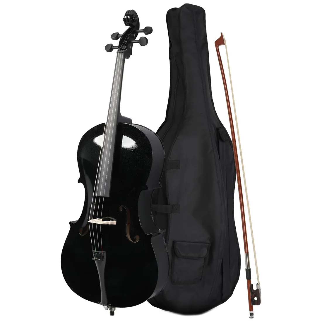 4/4 Cello Handmade Solid Wood Cello Student Adults Beginner Practice ...