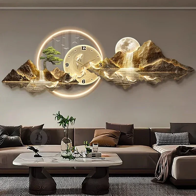 Design-Luxury-Wall-Clocks-Led-Large-Aesthetic-Minimalist-Wall-Watch ...