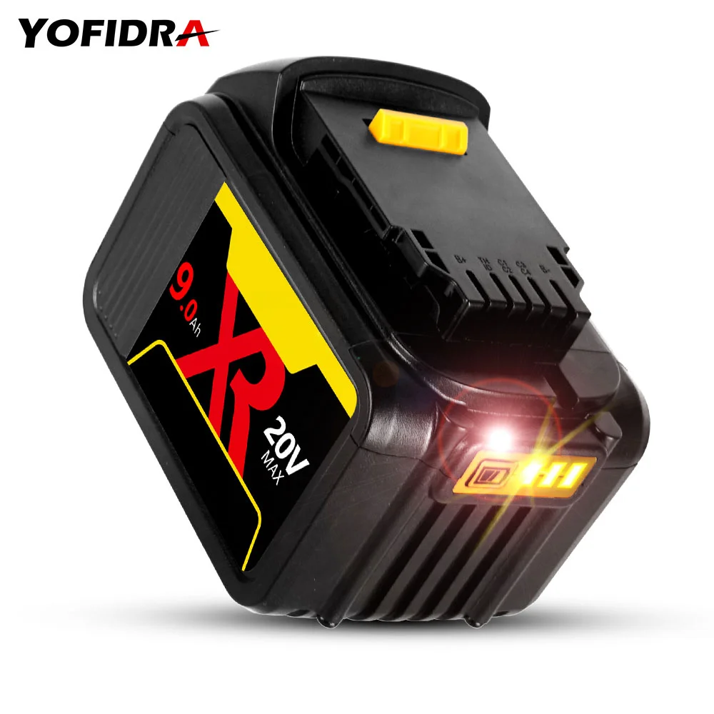 Bateria recarregável 18 20V 9.0Ah lítio íon bateria MAX XR para elétrica viu/chave/broca ...
