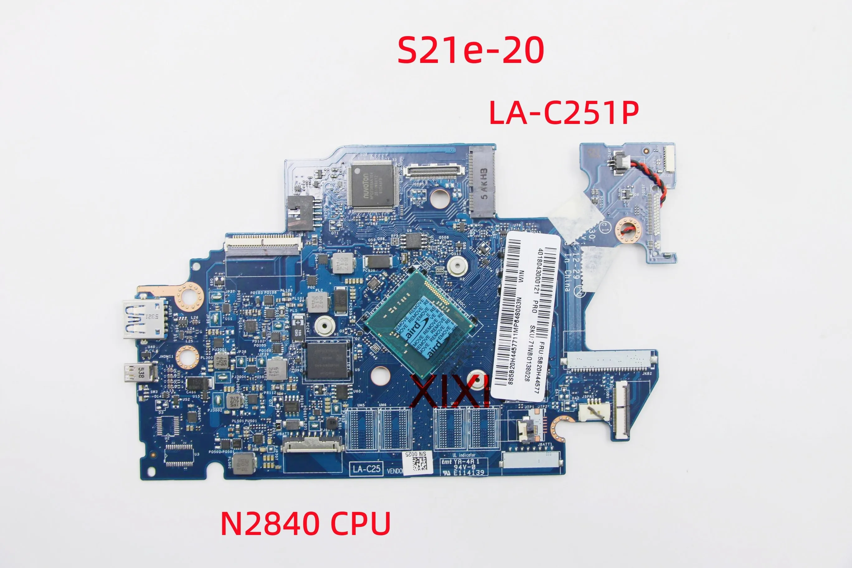 LA-C251P-For-Lenovo-S21e-20-Laptop-motherboard-with-N2840-CPU-FRU ...
