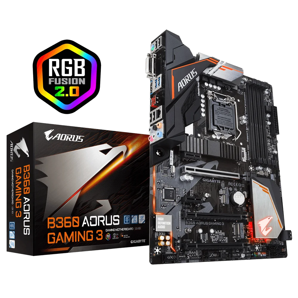 기가바이트 B360 AORUS GAMING 3 LGA 1151 DDR4 64G HDMI DVI 데스크탑 PC 마더보드, 신제품 ...