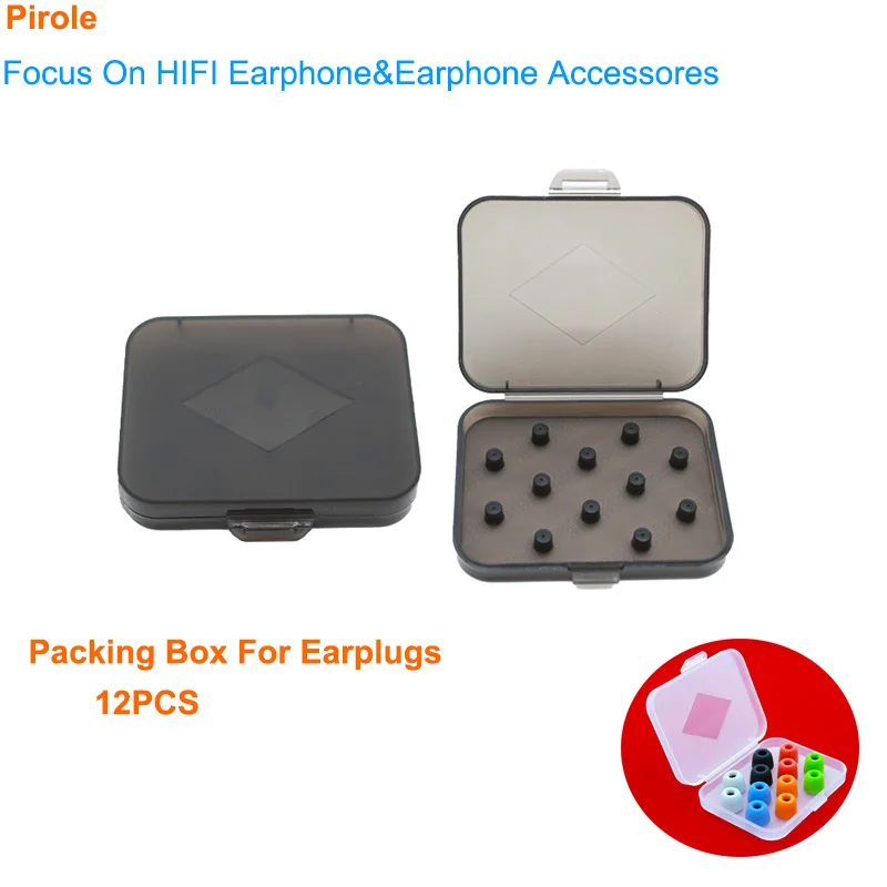 Eartips-Plastic-Box-Earplugs-Packing-Box-Earphone-Tips-Memory-Foam-Case ...
