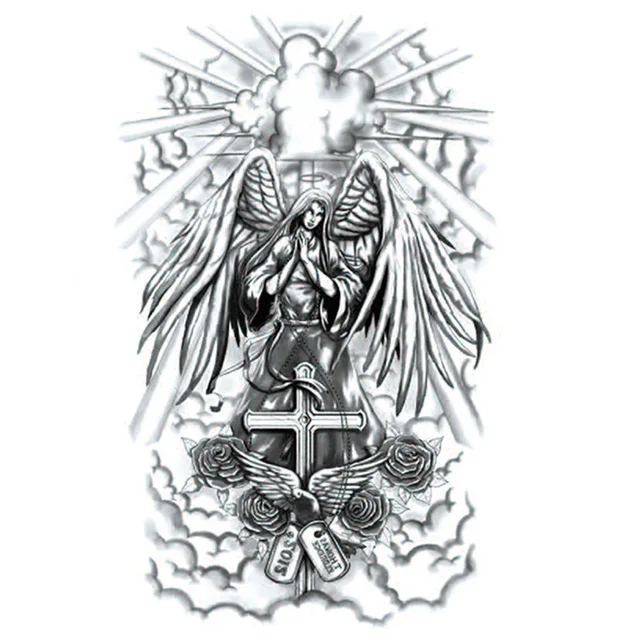 Holy Angel Warrior Tattoo