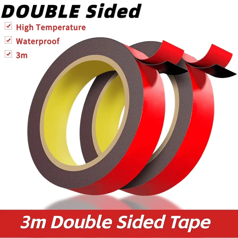 Waterproof-Strong-Permanent-Double-Sided-Tape-3m-Long-Acrylic-Foam ...