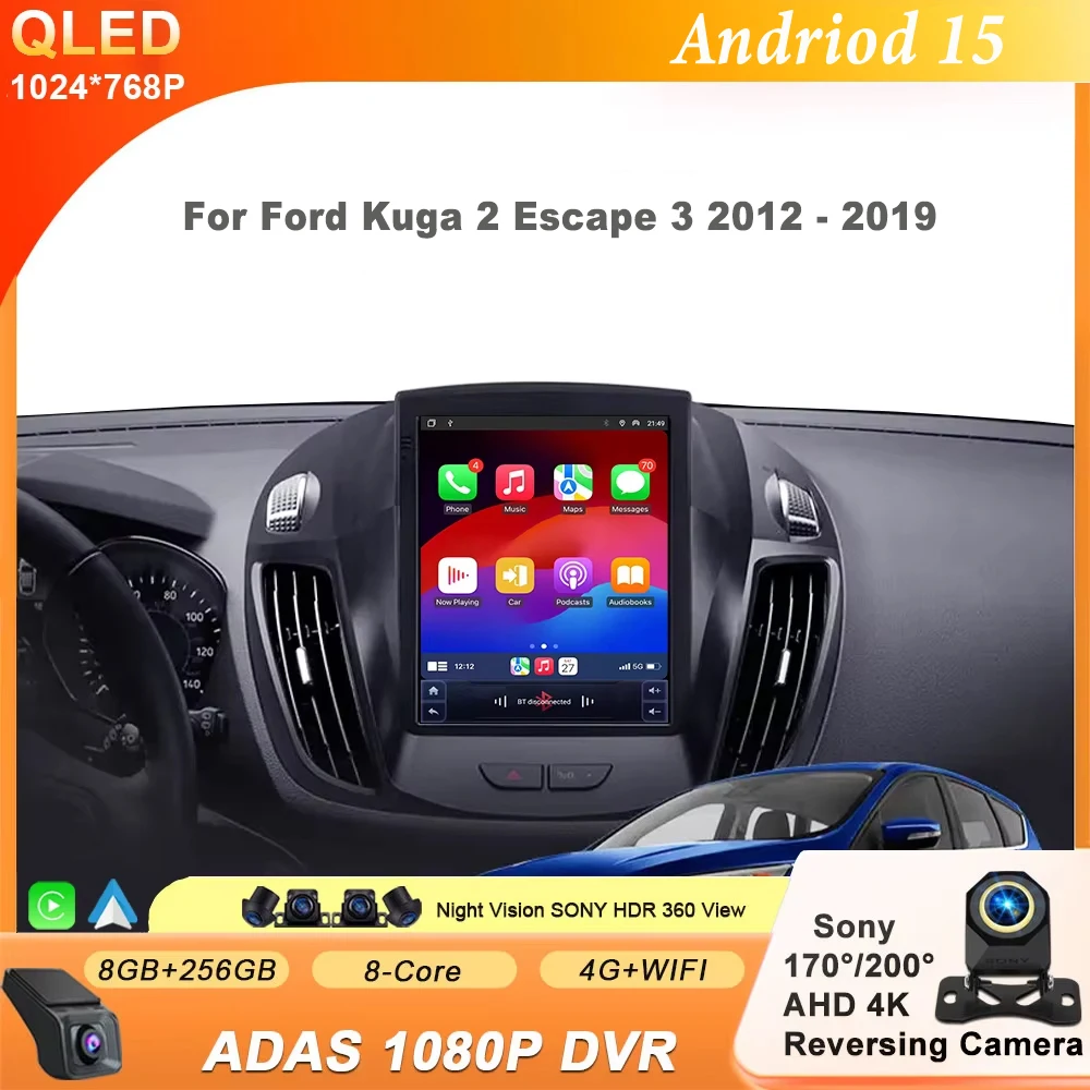 Android 15 For 9.7'' For Ford Kuga 2 Escape 3 2012 - 2019 Wireless ...