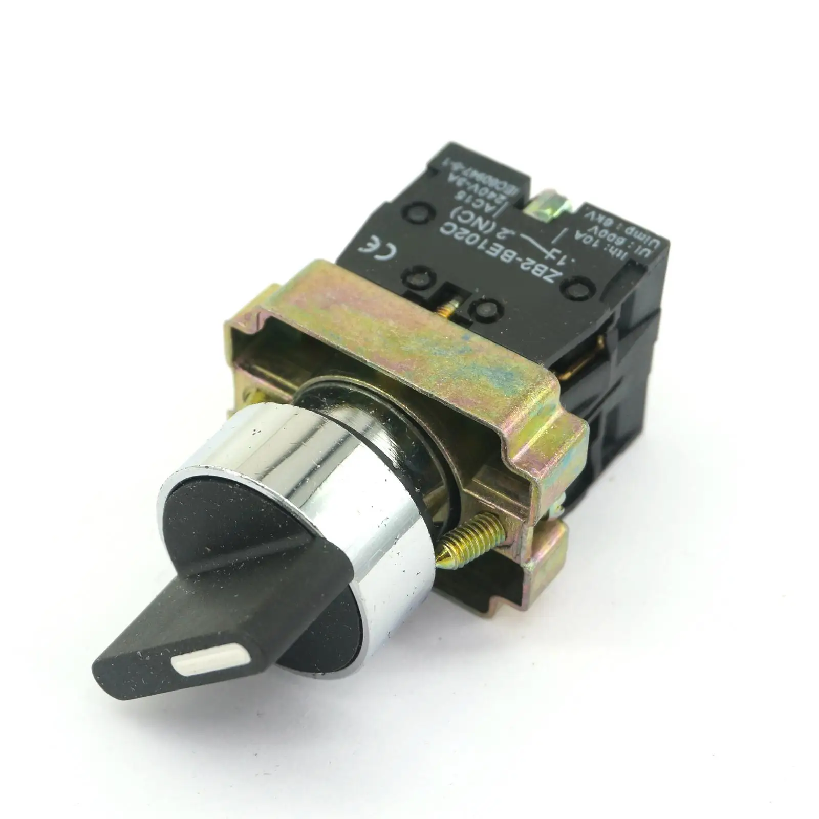 XB2BD53C-2-N-O-3-Positions-Spring-Return-Selector-Switch-22mm-Mount ...