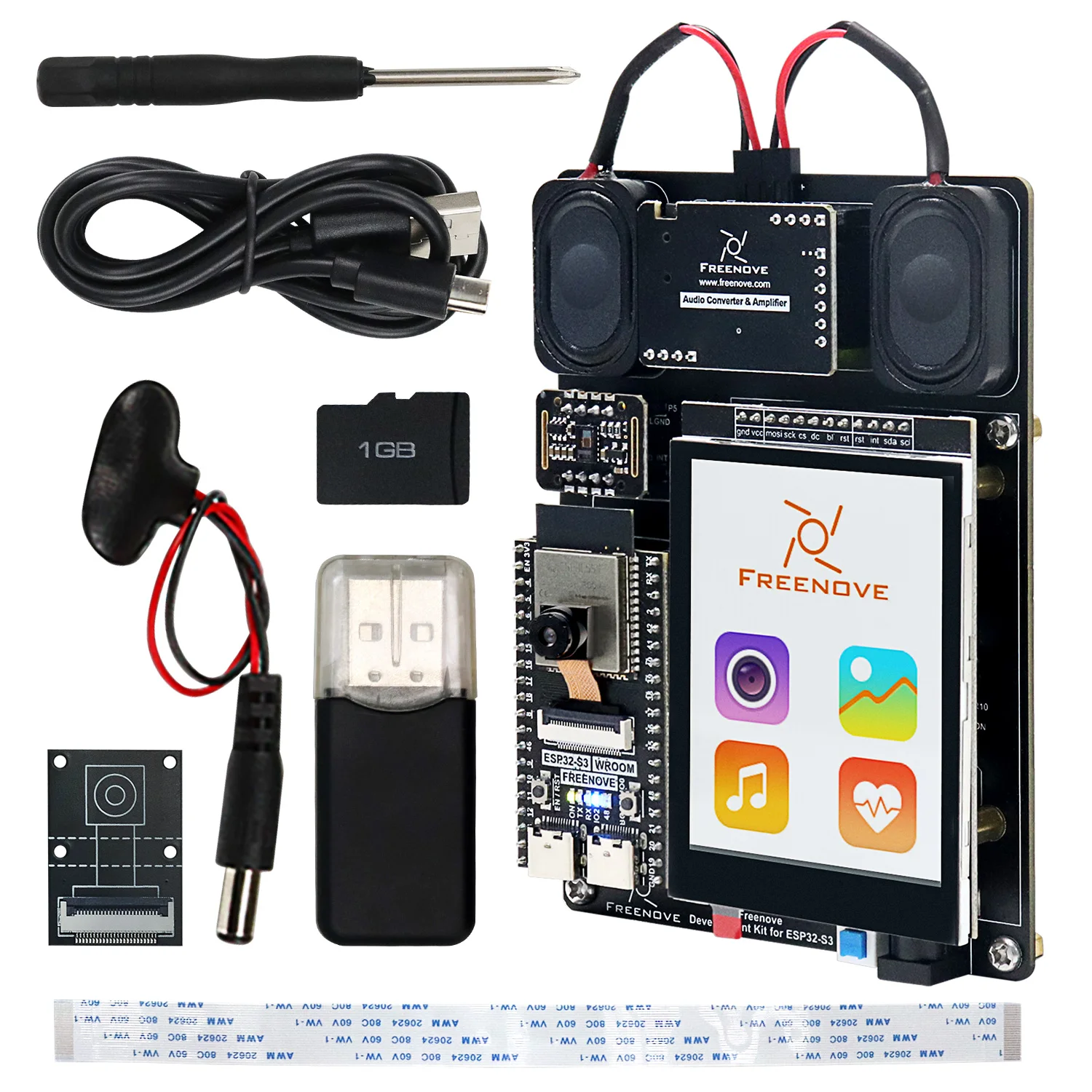 Freenove Desenvolvimento Kit para ESP32-S3 (Compatível com Arduino IDE), Câmera Sem Fio Alto ...