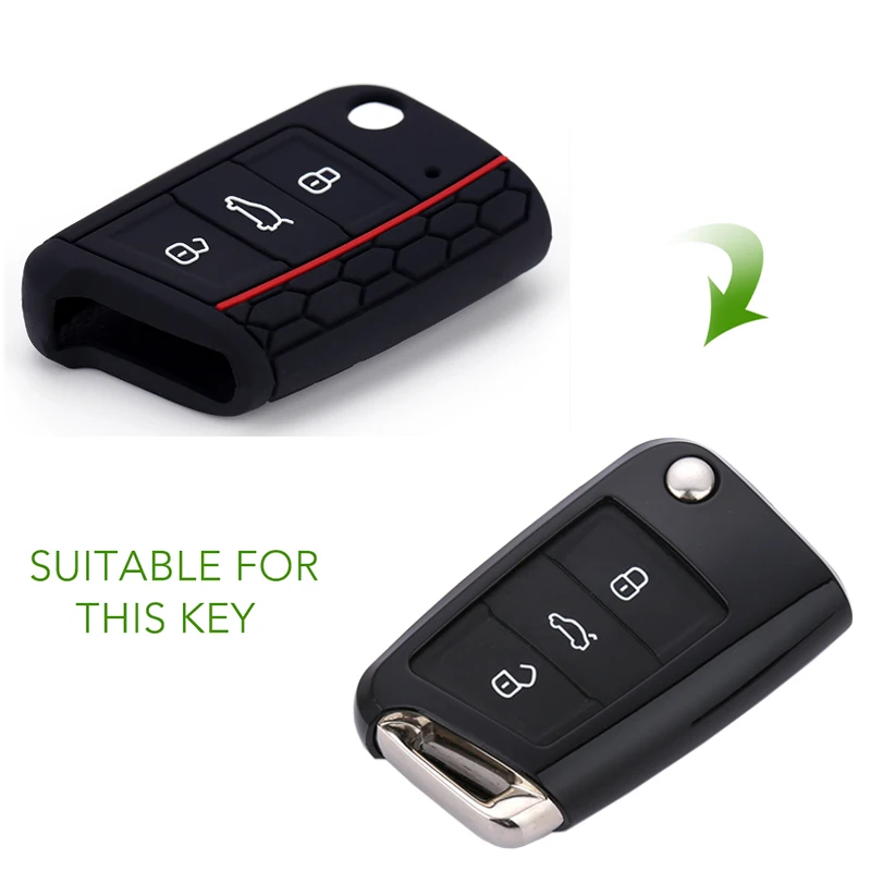 For-Volkswagen-Golf-7-mk7-Silicone-Key-Portect-Cases-Car-Key-Case-Bag ...