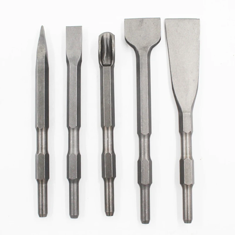 Hex SDS Plus Flat Chisel Point Chisel Bit Impact Hammer Drill Concrete ...