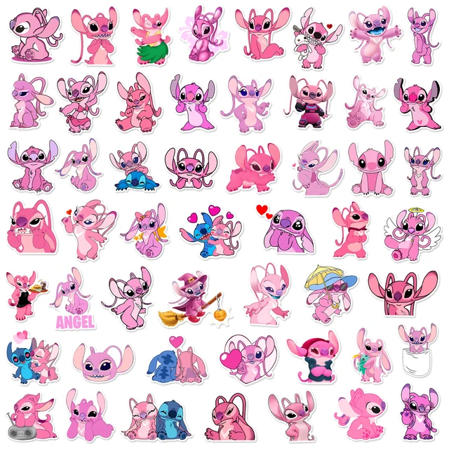 Line Stickers Lilo And Angel Lilo And Stitch DIY Jelly Stickers