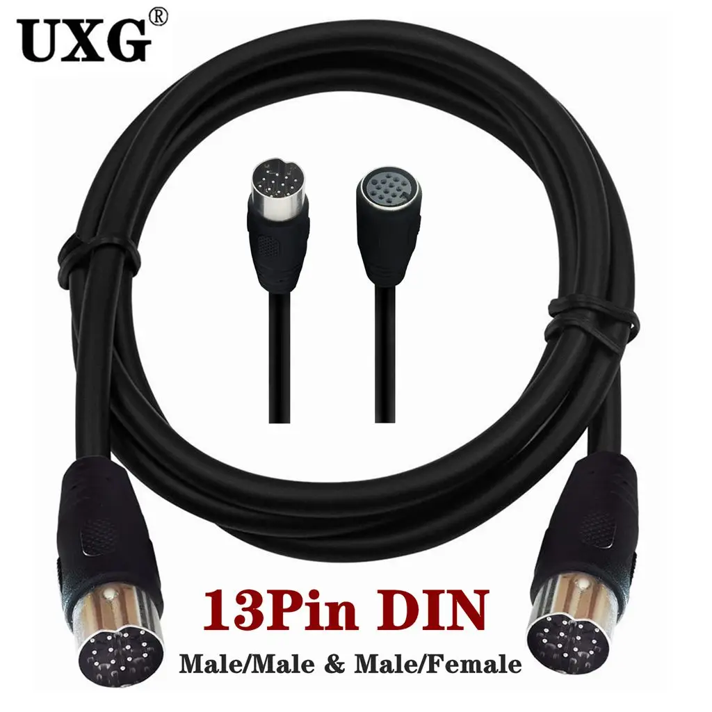 DIN-13Pin-Male-To-Female-13-Pin-Extended-Cable-Cord-Large-13PIN-M-F ...