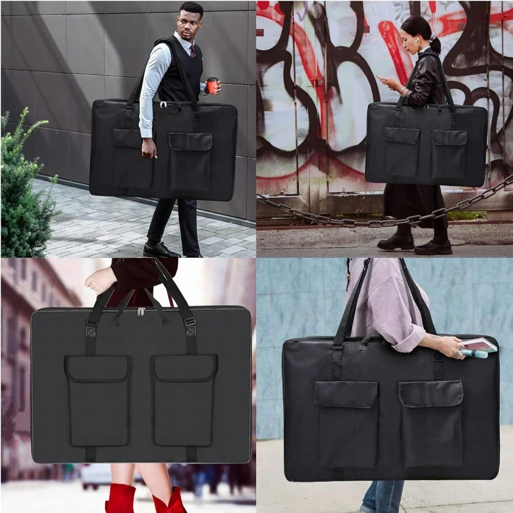 24 x 36 waterproof canvas suitcase with tote bag, portfolio folder for ...