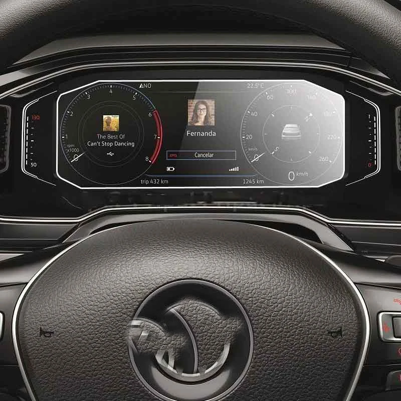 Tempered Glass Dashboard Screen dash board For VW Volkswagen Taigo 2018 ...