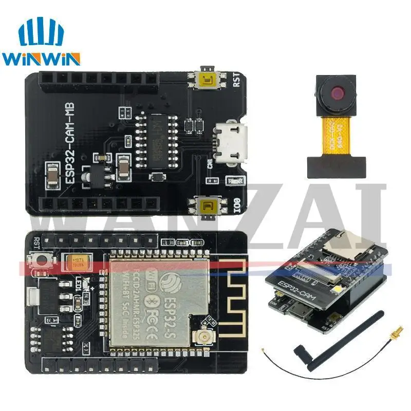 ESP32-CAM-MB-MICRO-USB-ESP32-Serial-to-WiFi-ESP32-CAM-Development-Board ...