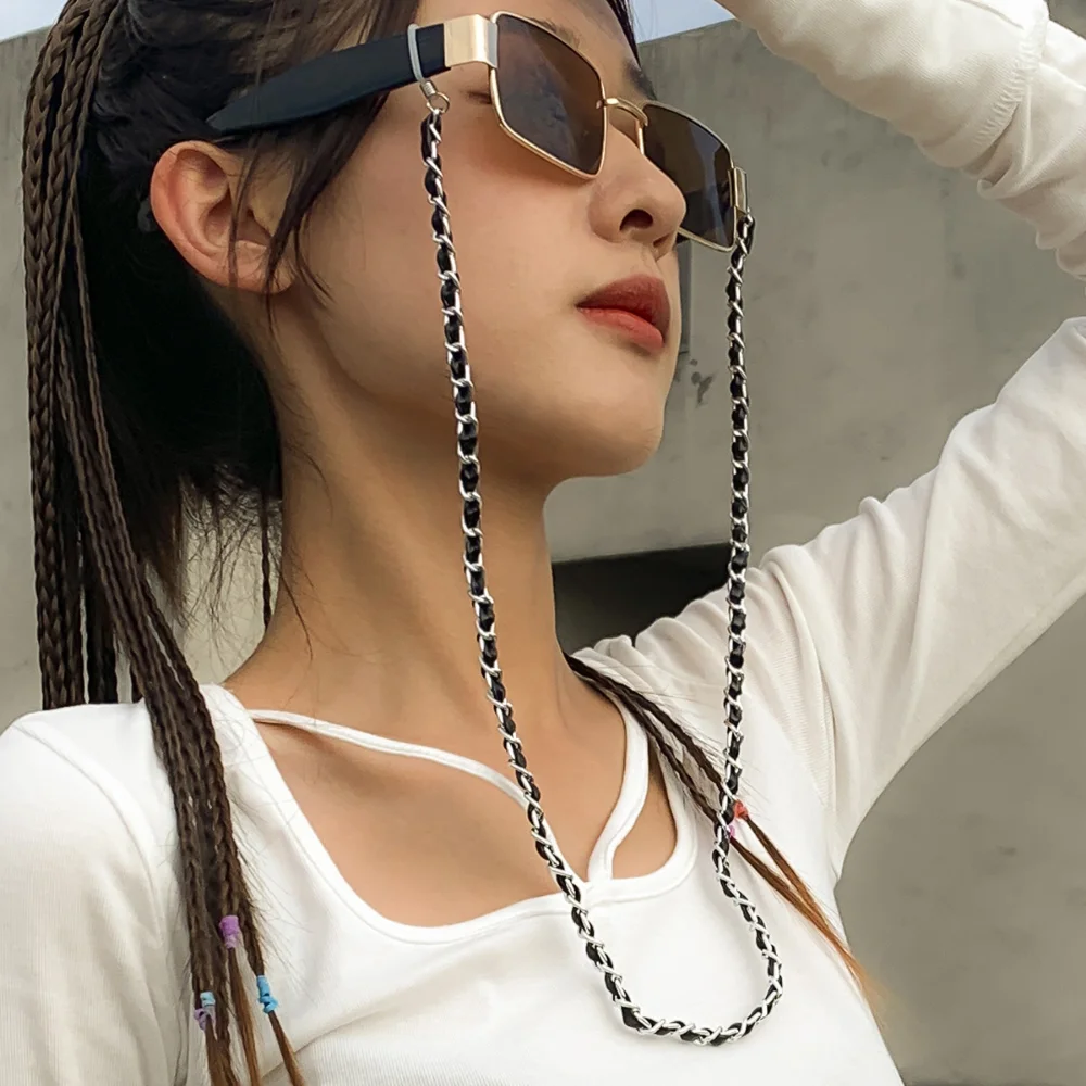 Hip-Hop-Pu-Convolve-Chains-Mask-Lanyards-Glasses-Chain-Female-Punk ...