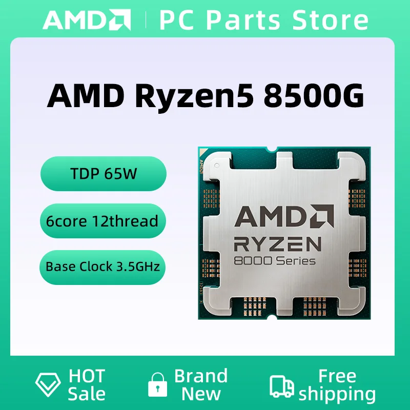 New-AMD-RYZEN-5-8500G-Gaming-Processor-6-Core-12-Thread-CPU-4NM-65M ...