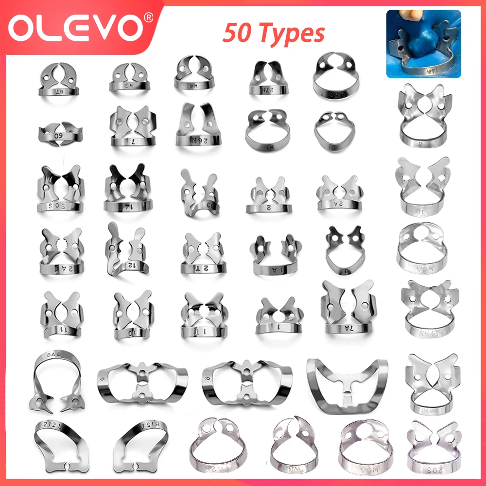 OLEVO Dental Endodontic Rubber Dam Clamps Stainless Steel Endo ...