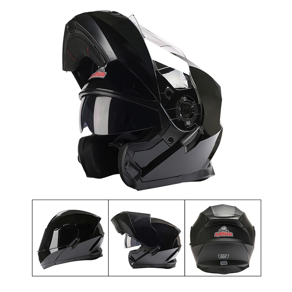Motorcycle-Helmets-Double-Visors-Modular-Flip-Up-Casco-Casque-ECE ...