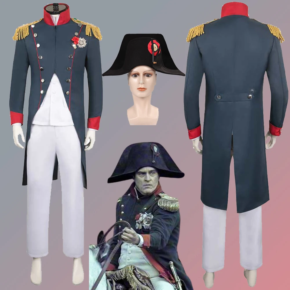 Napoleon-Cosplay-Military-Uniform-Fantasy-Medieval-Hat-Outfit-2023 ...