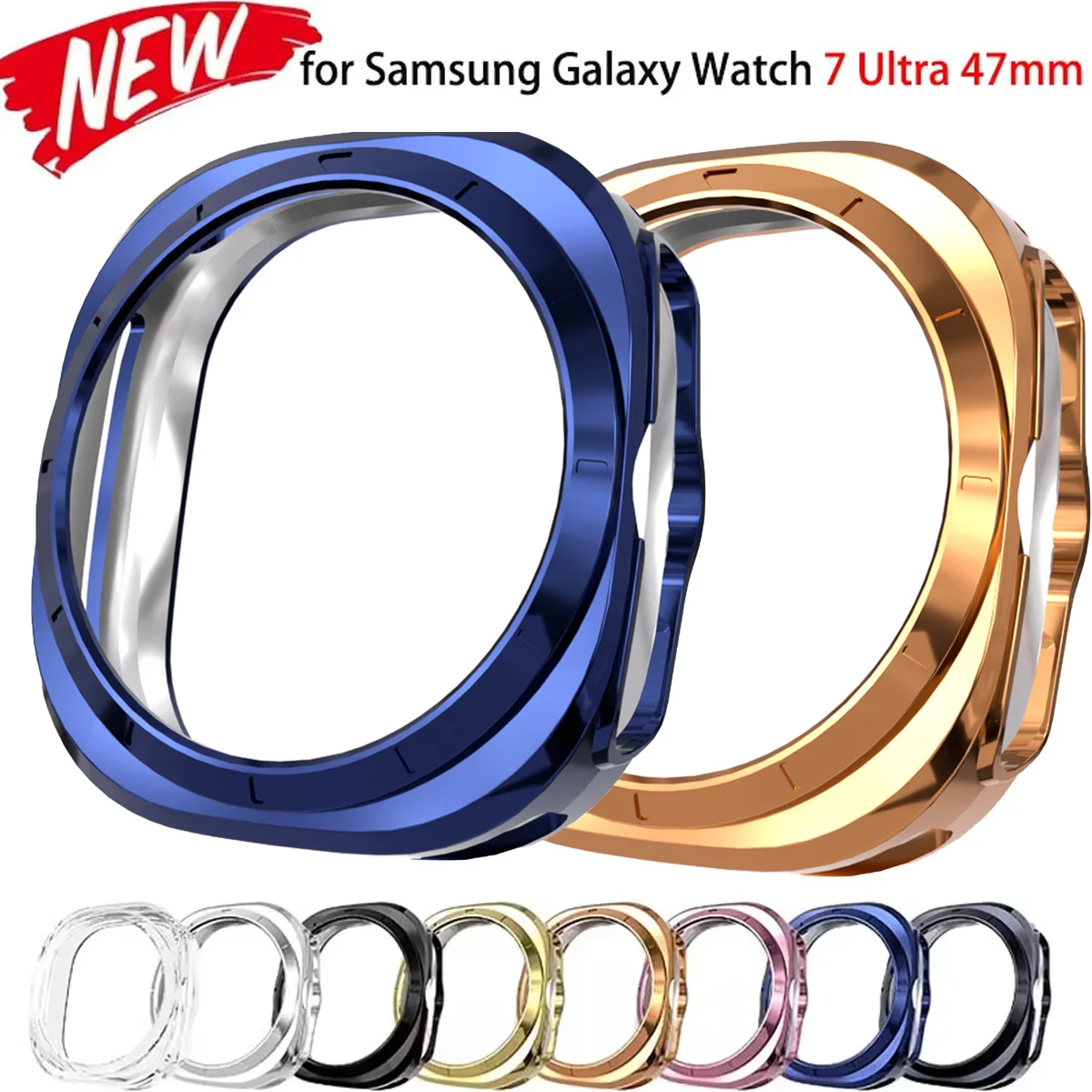 Case for Samsung Galaxy Watch 7 Ultra 47mm Smartwatch Cover Soft TPU ...