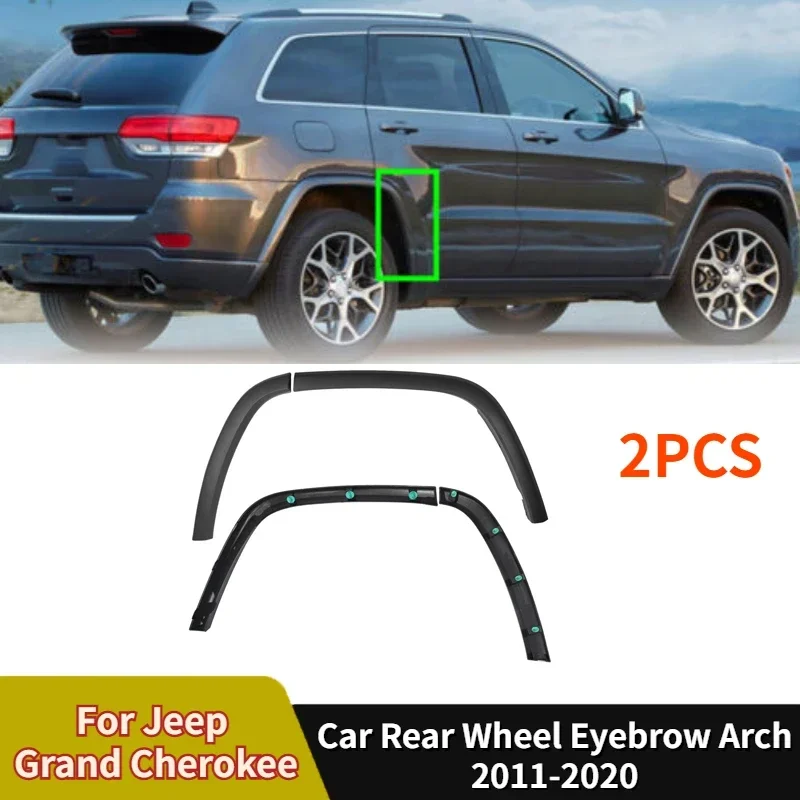 Car Rear Wheel Eyebrow Arch Left/Right Trim Molding For Jeep Grand ...