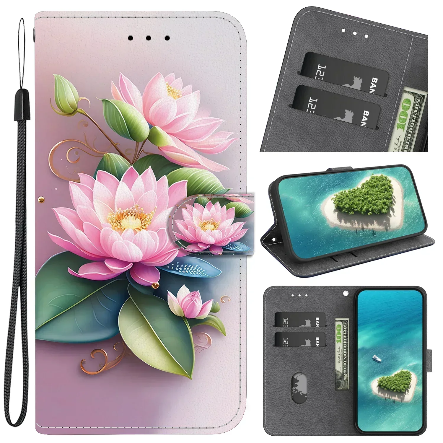 Versatile Wallet Phone Case Cover - Sunjolly Collection for Realme ...