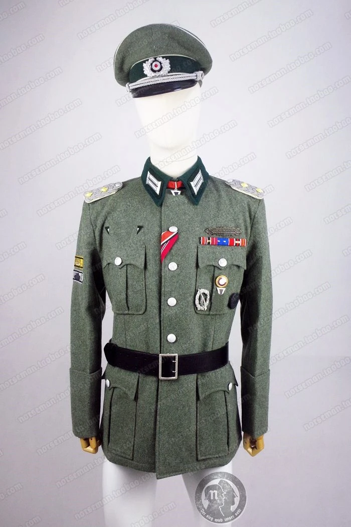 Wwii Ww2 German Wehrmacht Heer M41 Heer Infantry Group Captain Officer ...