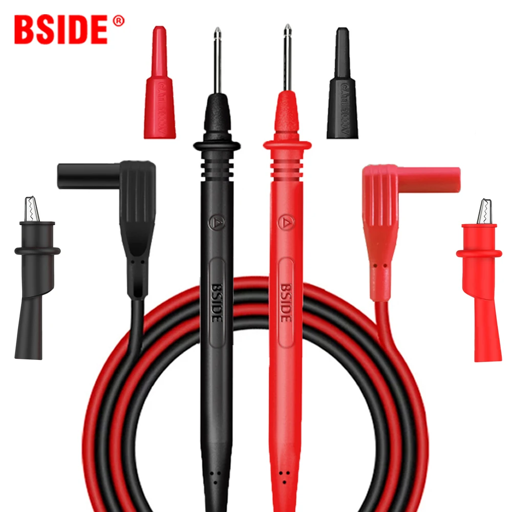 Bside Multimeter Probe Alligator Clip Test Lead High Quality Insulated ...