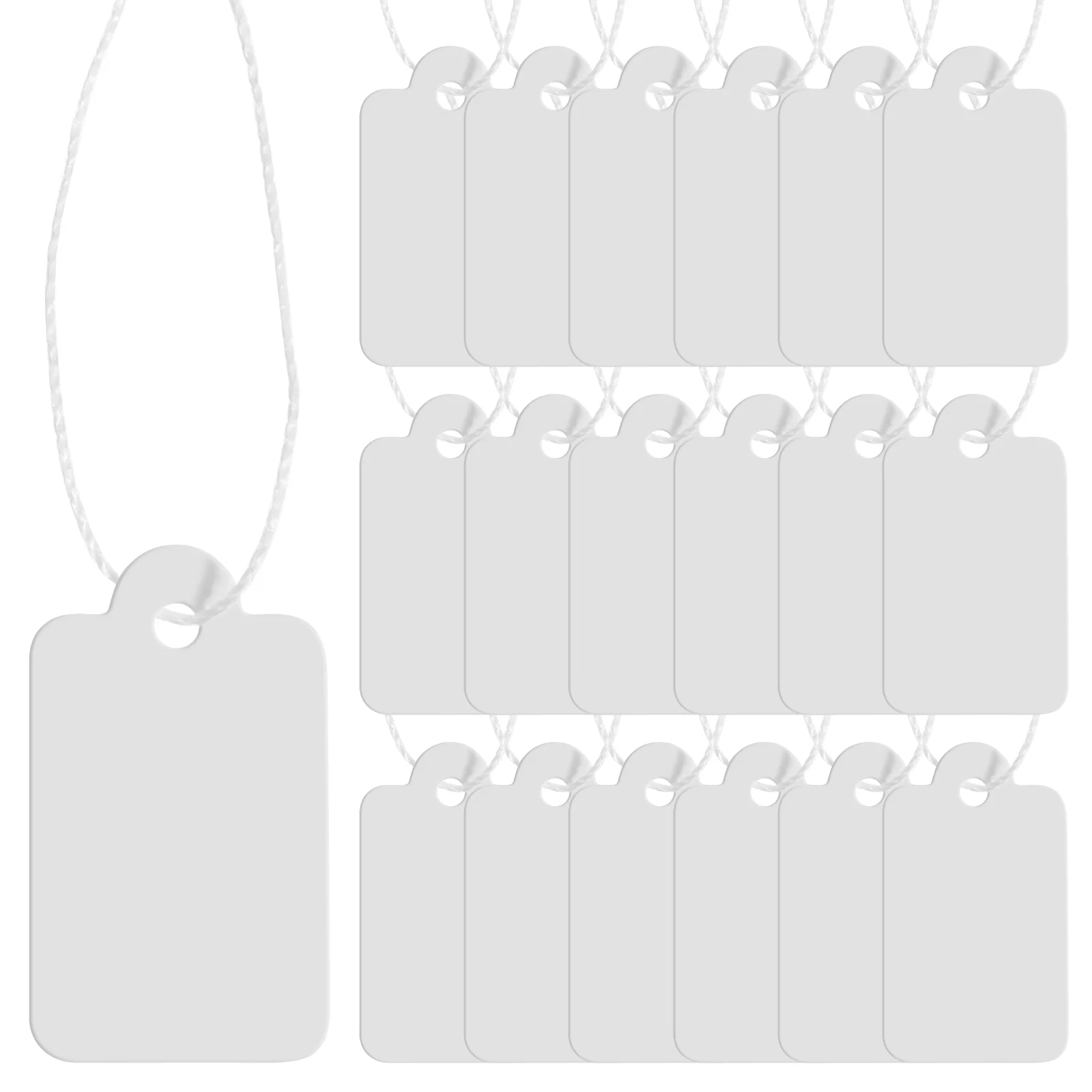 500 PCS Wedding Tags Gift Tags Bulk Bulk Lanyards Hanging Tags String ...