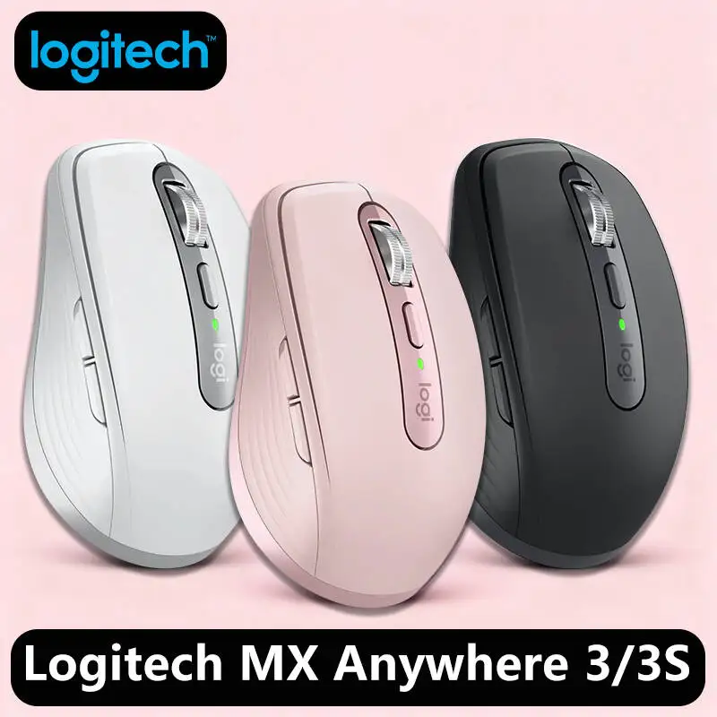 Logitech MX Anywhere 3S Mouse, 90% Quieter Clicks, Logi Flow, USB-C, 3 ...