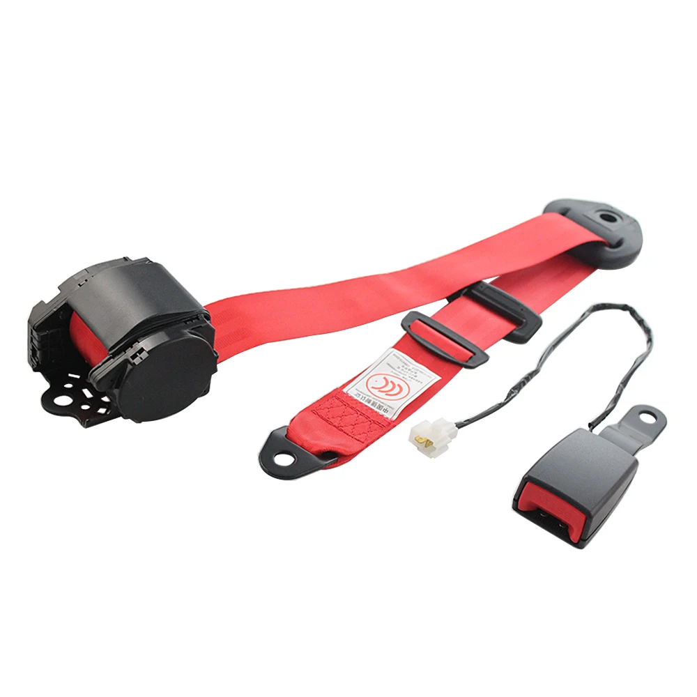 Adjustable Retractable Car Seat Belt Lap Belt 3Point Safety Strap Set ...