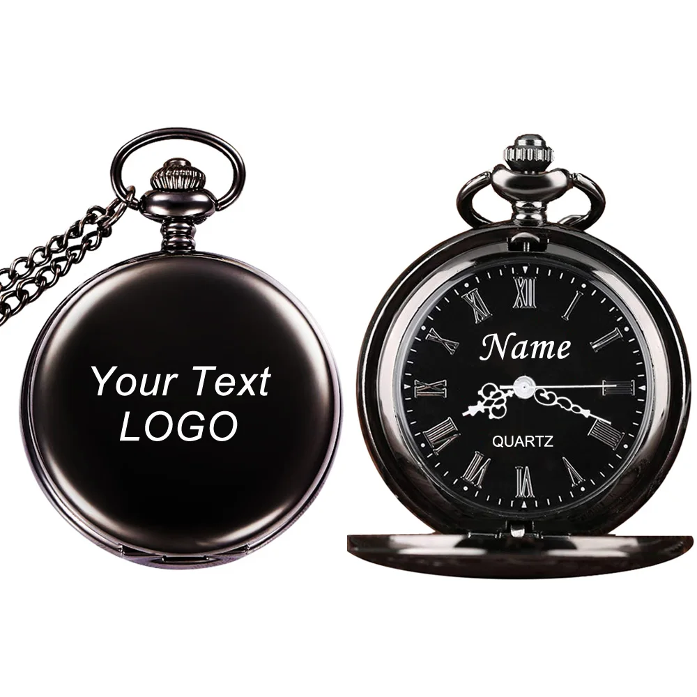 Customize-Your-LOGO-Name-Text-47MM-Quartz-Personalize-Pocket-Watch ...