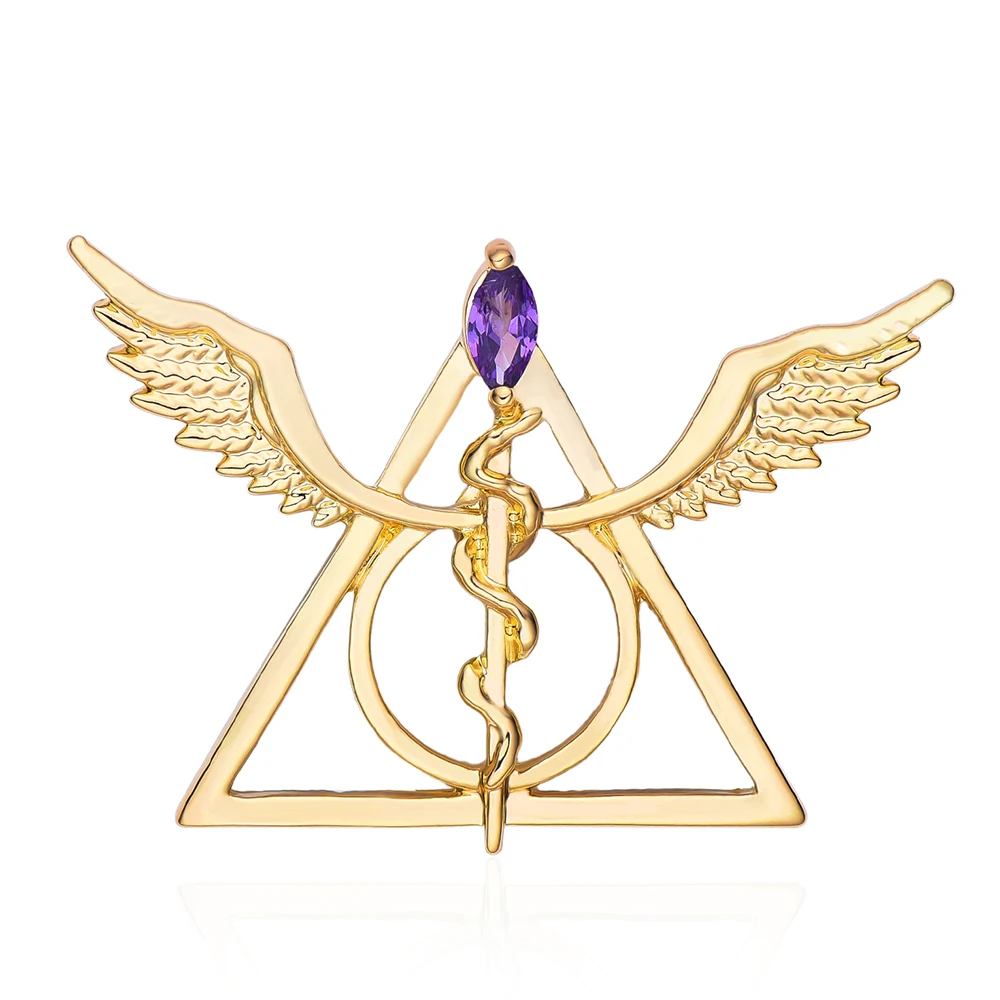 Medical-Snake-Staff-Wings-Enamel-Brooch-Pin-Hospital-Treatment-Badge ...