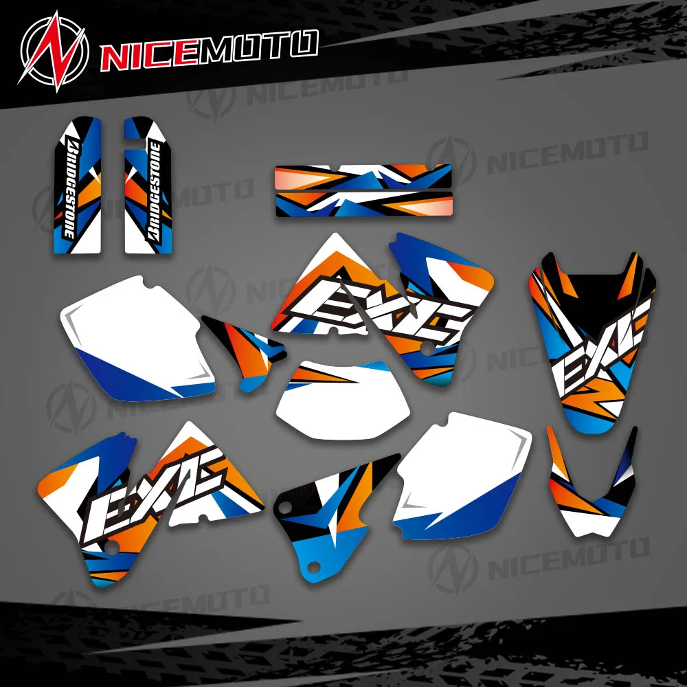 Nicemoto New Team Graphics With Matching Backgrounds Sticker For Ktm ...
