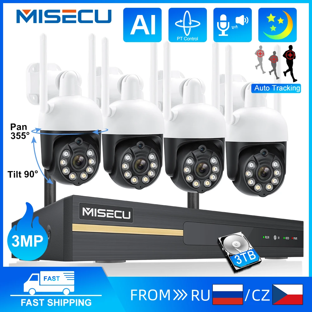 MISECU-3MP-Wireless-CCTV-System-Two-Way-Audio-Waterproof-PTZ-WIFI ...