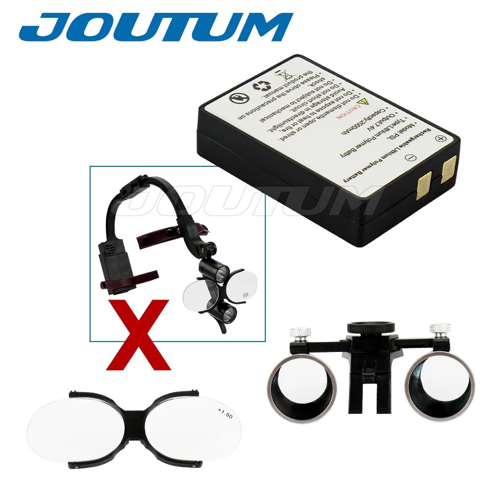 Dental accessories Spare parts lithlum battery LED Headlight Binocular ...