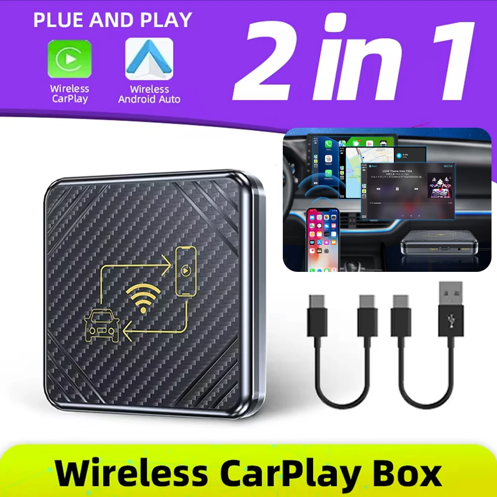 2-in-1-Wireless-CarPlay-Dongle-Wireless-Android-Auto-Box-For-Car-Radio ...