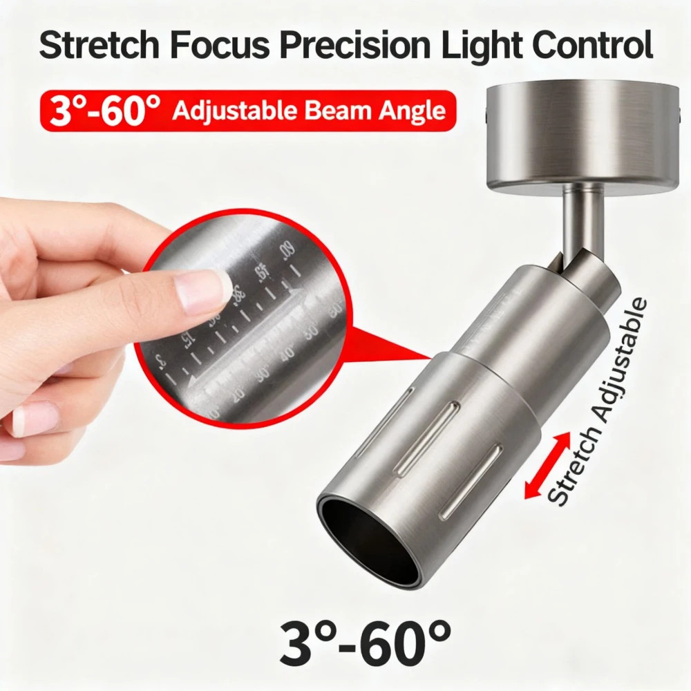 Ceiling mounted zoom spotlight dining bar atmosphere light tea room LED ...