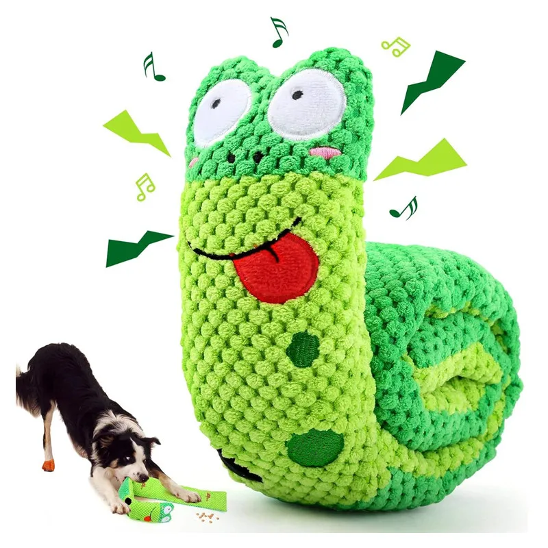 Dog-Puzzle-Toy-Plush-Sound-Toys-Foldable-Snail-Sniffing-Interactive ...