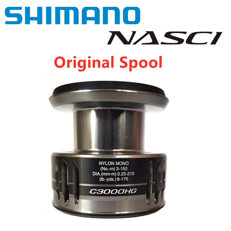 Original 2021 Shimano NASCI Spare Spool 1000 C2000S 2500HG C3000HG 2500SHG 4000XG C5000XG ...