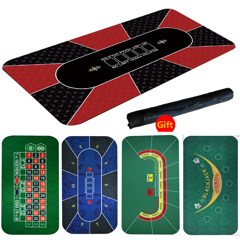 1.2*0.6m Hold'em Texas Poker Mat Blackjack Baccarat Dice Roulette ...