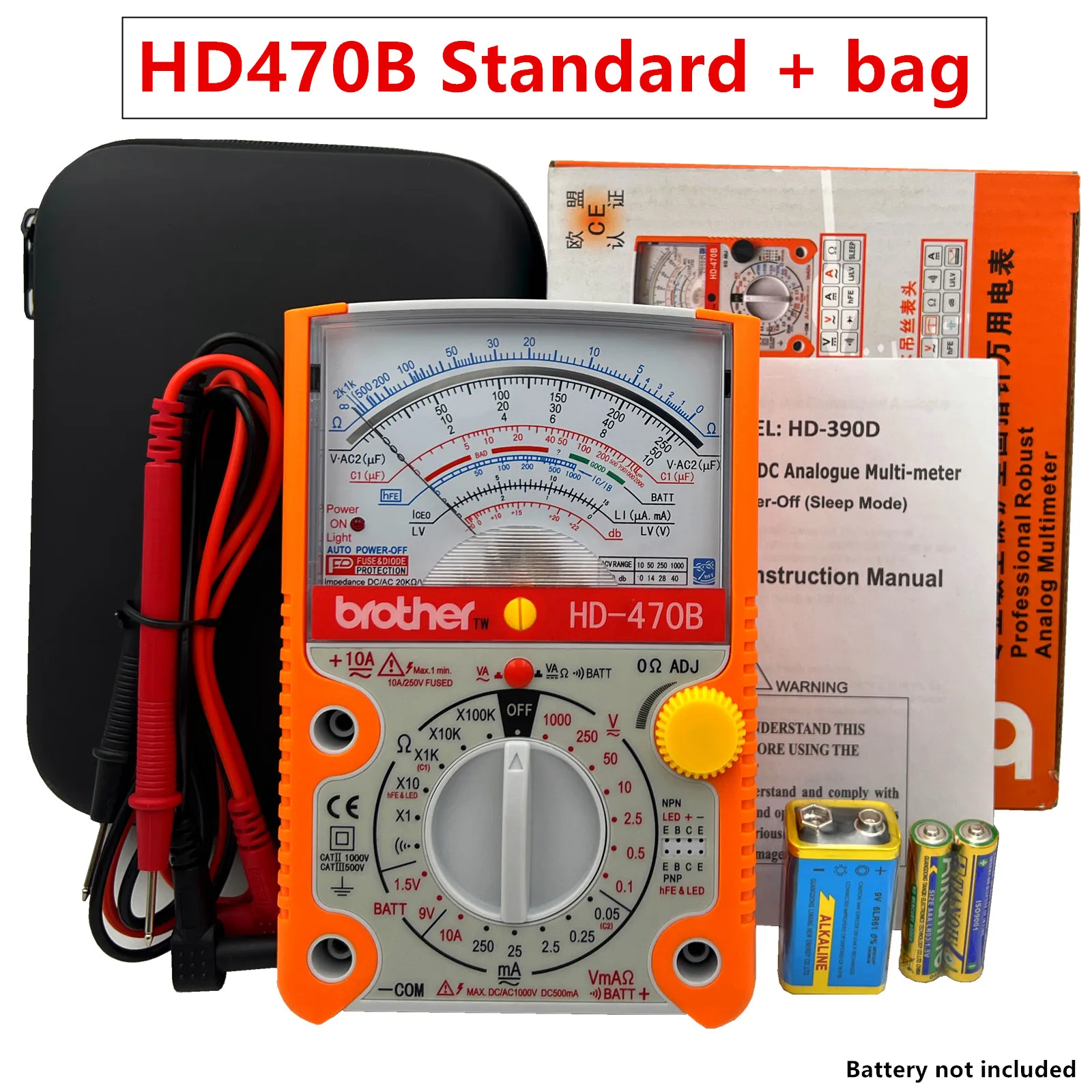 AC-DC-Current-Analog-Multimeter-High-Precision-Mechanical-Electrician ...