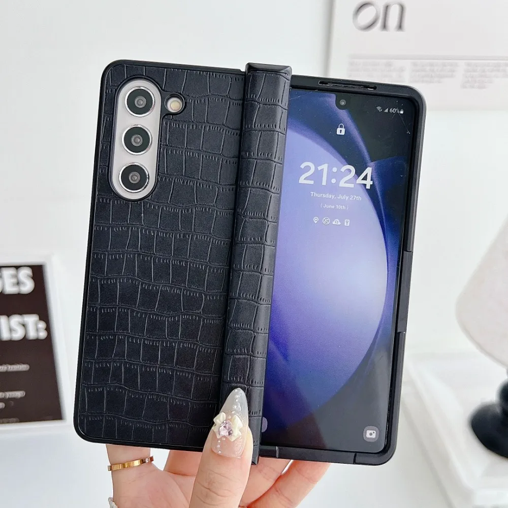 Higth Quality Business Sle Crocodile Leather Hing Phone Case for ...