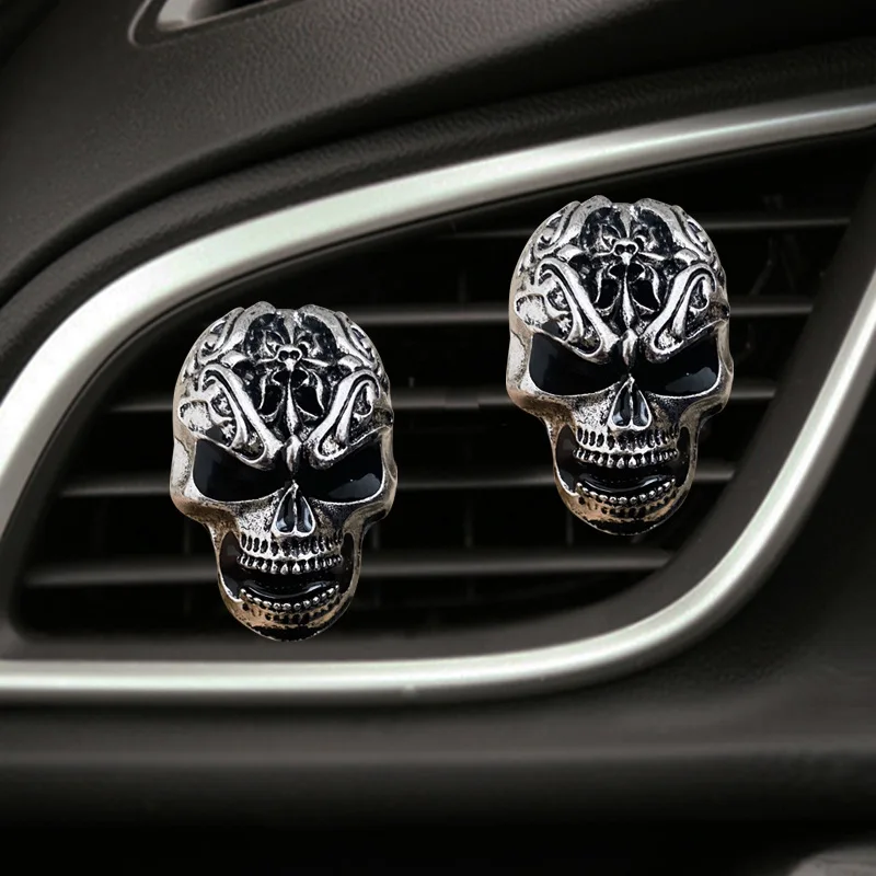 Cool Skull Car Decoration Flavoring In Car Aroma Diffuser Air Vent ...