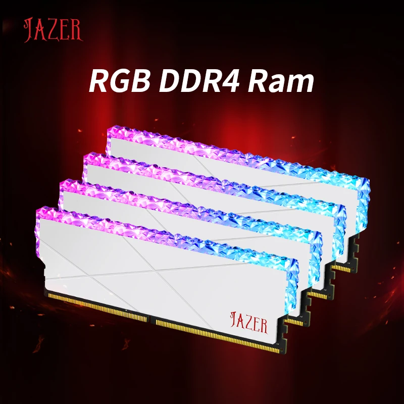 Jazer-Memória RGB Gaming Desktop, Memória Ram UDIMM, DDR4, 8GB x 2 ...