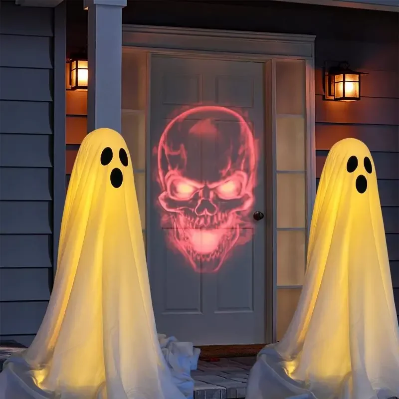 Spooky-Ghost-Halloween-Decor-With-Light-Strings-Operated-Front-Door ...