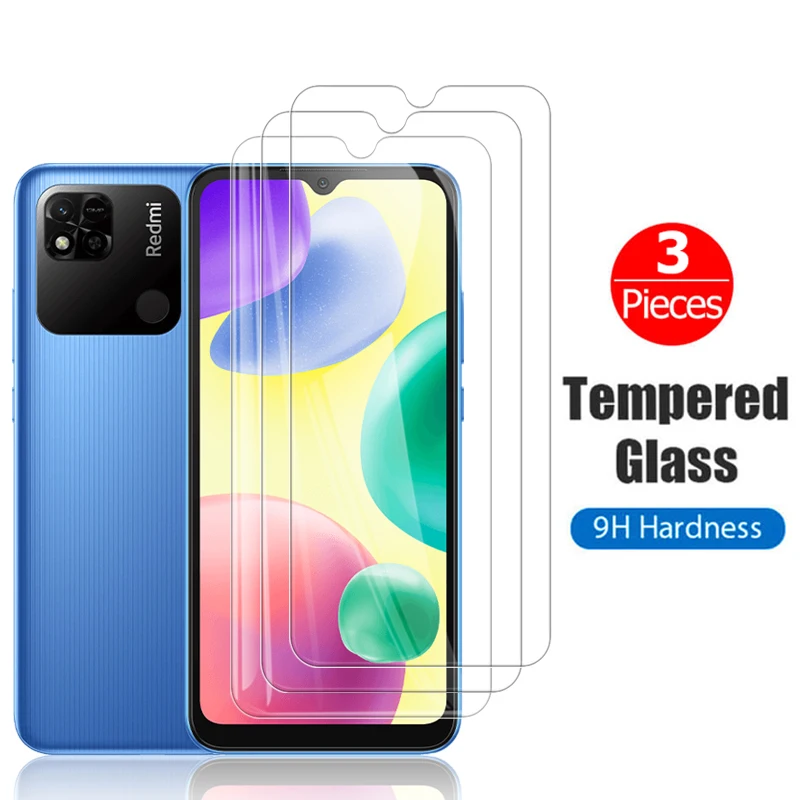 3ชิ้นกาวสำหรับ Redmi 10A 10C 10 Global ป้องกันหน้าจอ3D สำหรับ Xiaomi ...