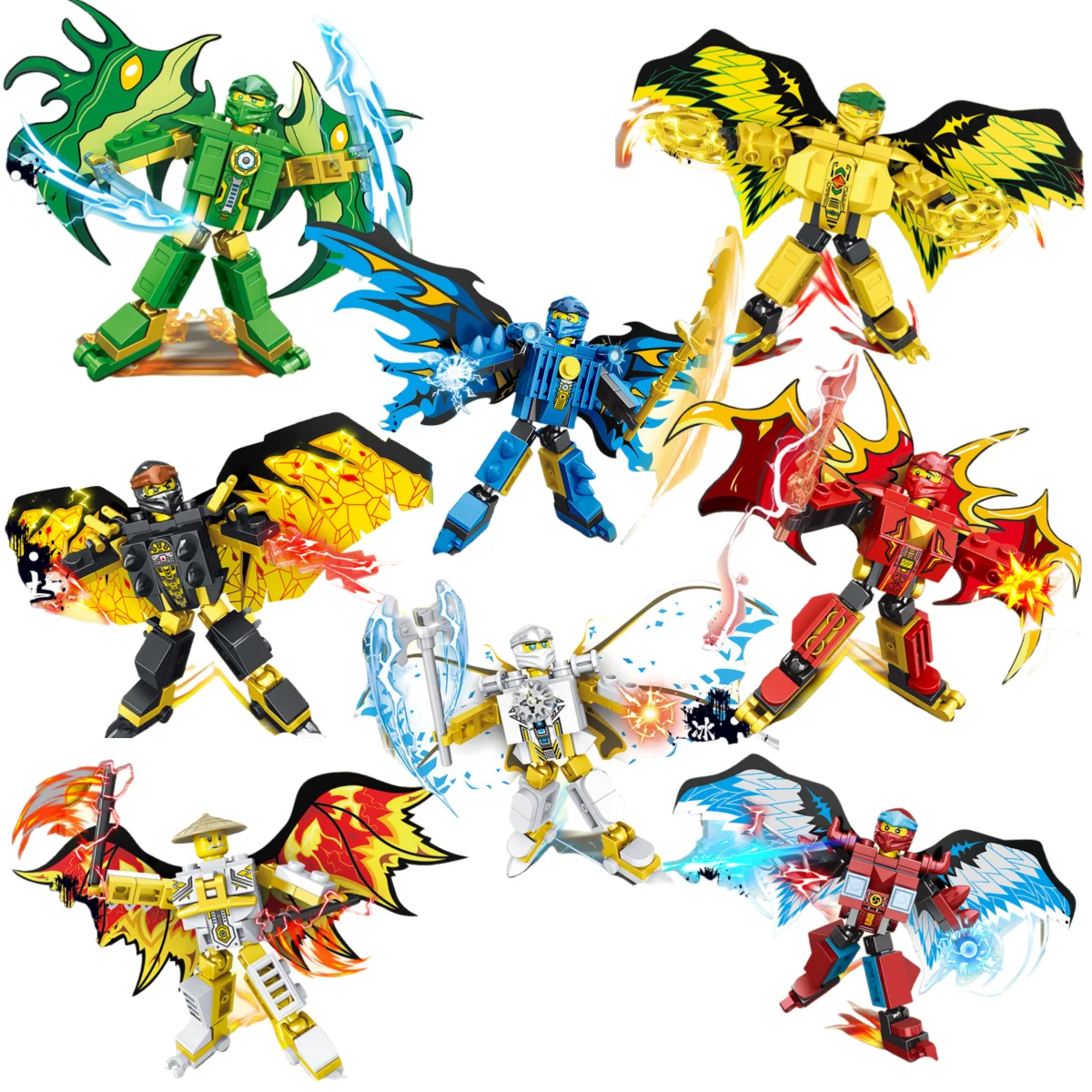 Ninja-War-Machine-Lloyd-War-Armor-Mech-Mini-Model-Action-Figure ...