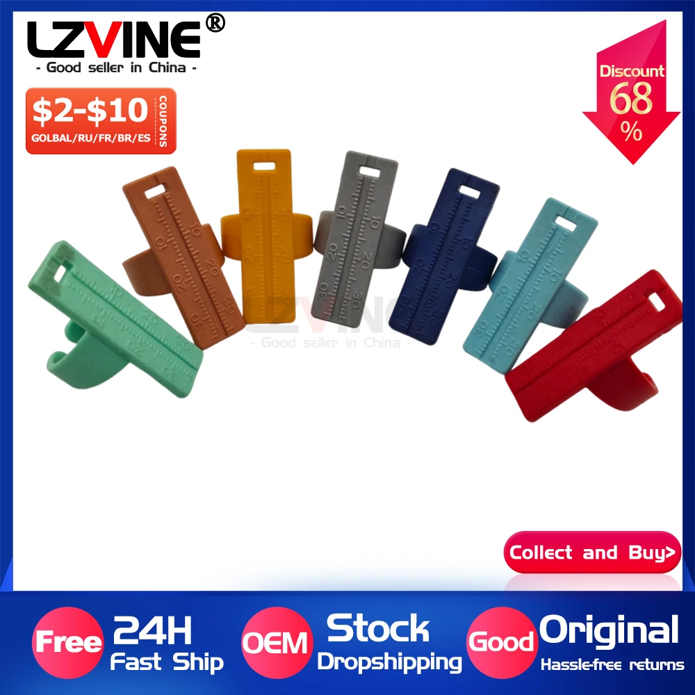 1 pcs Dental Rulers Aluminium Dentist Endo Finger Rulers Measure Scale ...