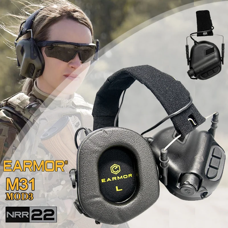EARMOR-Tactical-Headphones-M31-MOD3-Military-Noise-Canceling-Earmuffs ...